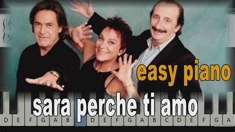 Sarà perché ti amo Ricchi E Poveri A C Milan piano tutorial sheet