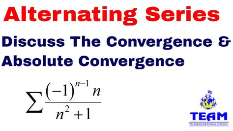 alternating series absolute convergence conditional convergence problem youtube