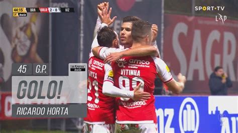 Goal Golo Ricardo Horta SC Braga 2 0 FC Vizela Liga 21 22 12