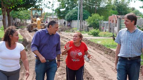 Roger Nediani visitó el inicio de obras de desagüe pluvial en el B