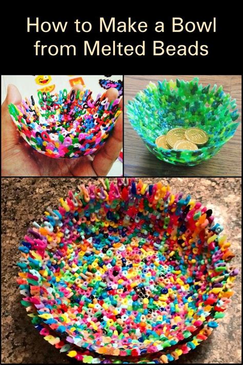 How To Make A Bowl From Melted Beads Melted Bead Crafts Melting