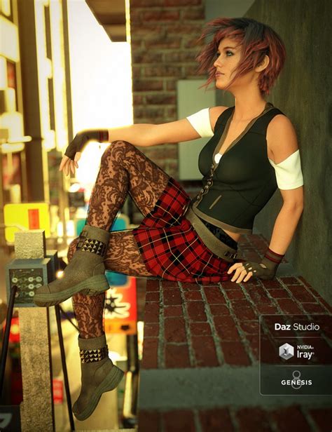 Dforce Urban Adventure Outfit For Genesis Female S Topgfx Daz D