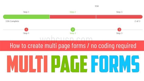 how to create multi step or multi page forms with formidable forms youtube