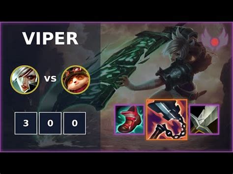 Viper Riven TOP Vs Teemo NA GRANDMASTER LOL Season 2022 YouTube