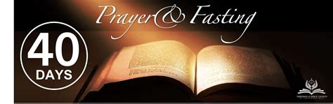 40 Days Of Prayer Fasting Tabernacle Bible Church