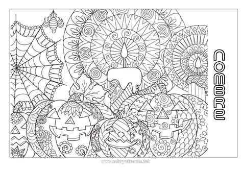 N De Colorear Vela Calabaza Halloween