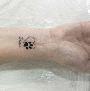 Huella Perro Corazon Tatuaje Kulturaupice