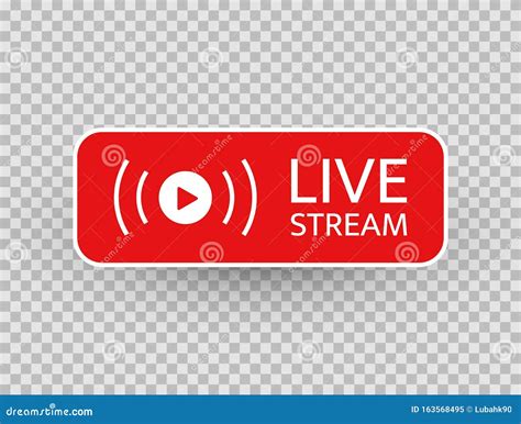 Live Stream Icon Live Streaming Video News Symbol On Transparent