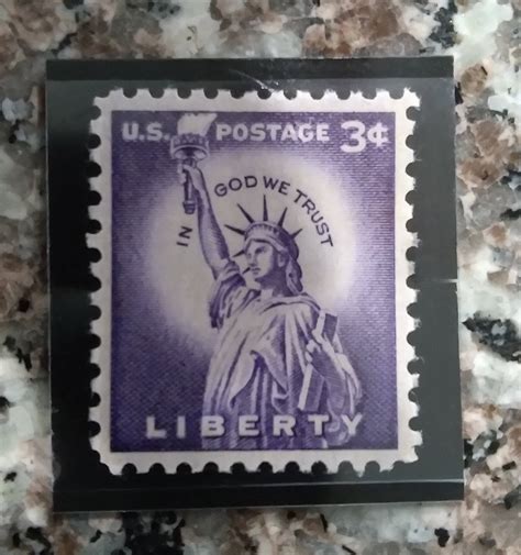 Rare 1954 3 Cent Statue Of Liberty Stamp Etsy