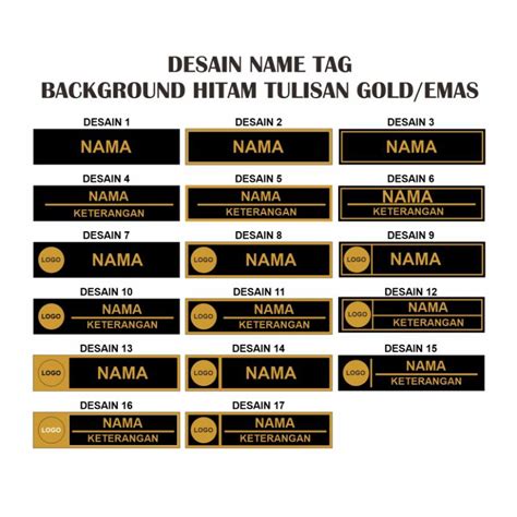 Jual Nametag Nama Dada Akrilik GOLD PREMIUM Nama Dada Lapis Resin