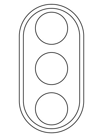Disegno Di Semaforo Verticale Da Colorare Disegni Da Colorare E