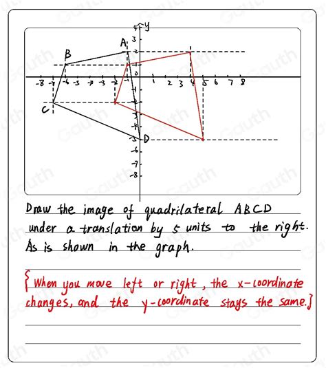 Solved Draw The Image Of Quadrilateral Abcd Under A Translation By