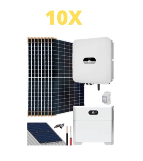 KIT SOLAR CONEXIÓN A RED HIBRIDO 4 5KW HUAWEI 5KW 22KW DÍA Y BATERÍA 5KW
