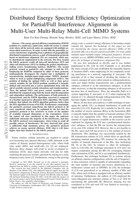 pdf distributed energy spectral efficiency optimization for partial full interference
