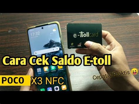Cara Cek Saldo E Toll Dengan HP Poco X3 NFC Mudah Sekali Support