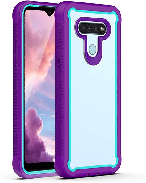 TJS Funda para teléfono compatible con LG Stylo 6 doble capa