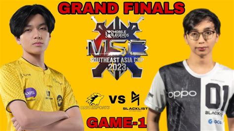 Onic VS Blacklist International MSC 2023 Grand Finals Game 1 YouTube