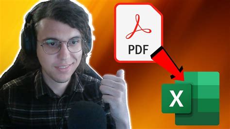 how to convert pdf table to excel easy youtube
