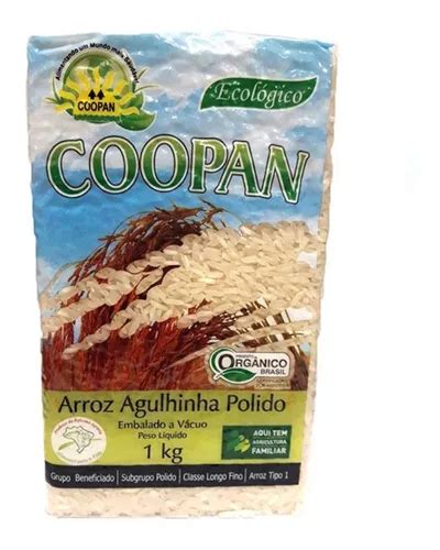 Arroz Agulhinha Polido Org Nico Pacote Kg Coopan R Em Piracicaba
