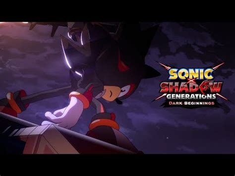L anime Sonic X Shadow Generations Dark Beginnings débute le 25