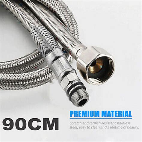 M X Bsp Kitchen Basin Monobloc Mixer Tap Connectors Flexi Hose