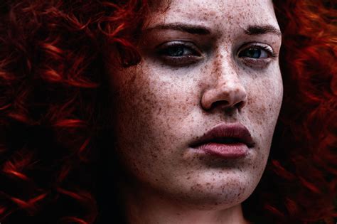 Hintergrundbilder Gesicht Frau Rothaarige Modell Porträt rot