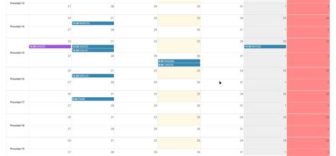 javascript fullcalendar inline scrollable calendar stack overflow