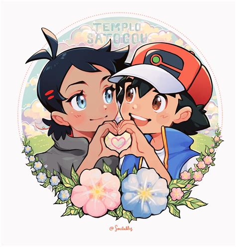 Ash Ketchum And Goh Pokemon And 2 More Drawn By Soulubles Danbooru