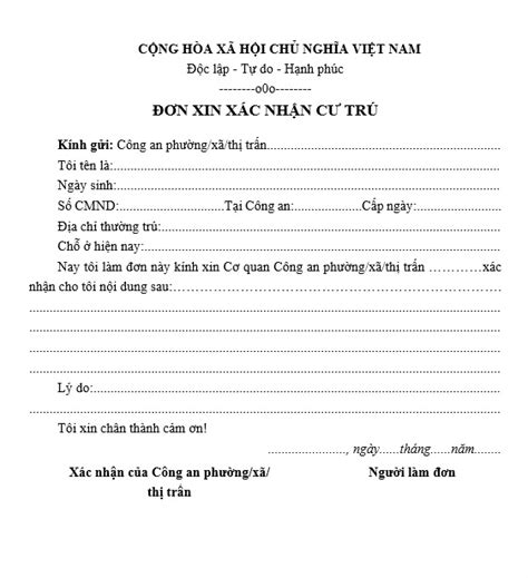 Biểu Mẫu Đơn Xác Nhận Hướng Dẫn Điền Và Sử Dụng Chambazone