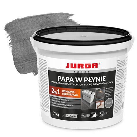 Papa w płynie SZARA Farba na DACH dekoracyjna 7kg 2802 Cena Opinie