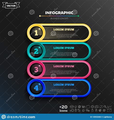Dise O Infographic Del Vector Con Los C Rculos Coloridos Concepto Del