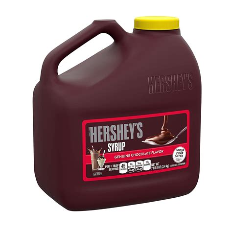 Buy Hersheys Chocolate Syrup Baking Gluten Free Fat Free 75 Lb Bulk Jug Online At Lowest