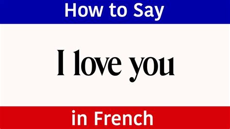 How To Say My Love In French Hutomo