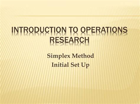 ppt introduction to operations research powerpoint presentation free download id 5352749