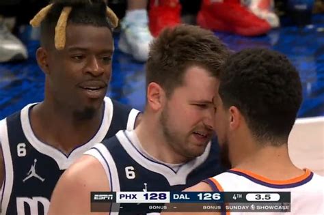 NBA Stars Luka Doncic And Devin Booker Square Off In Heated Mavericks