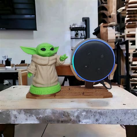 Suporte Alexa Echo Dot 3 Baby Yoda Star Wars Mandalorian Presente