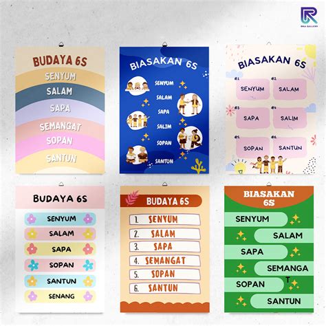 Jual RHA GALLERY Hiasan Dinding Budaya 6S Edukasi Pajangan Sekolah