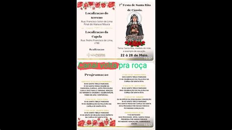 FESTA DE SANTA RITA DE CASSIA BELO JARDIM PE de 22 à 28 de Maio 2023
