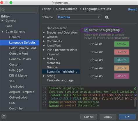 Colors And Fonts Webstorm