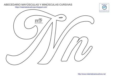 El Abecedario En Letra Cursiva Mayuscula Y Minuscula Para Imprimir Be