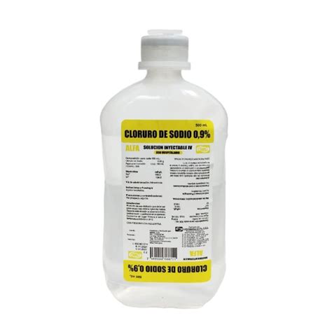 Solucion Cloruro Sodio Al 0 9 500Ml Alfa Farmadon La Farmacia De
