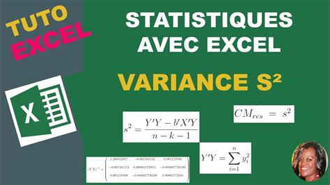 Calcul De La Variance R Siduelle S Dans Excel Youtube