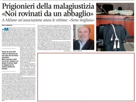 Il Quotidiano Avvenire Parla Di Malagiustizia AIVM Associazione