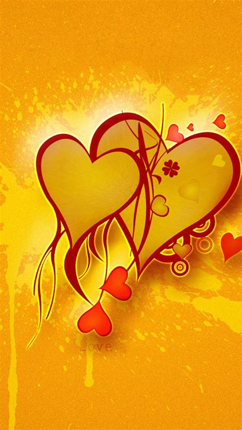 Aggregate More Than 91 Orange Heart Wallpaper Latest In Coedo Vn