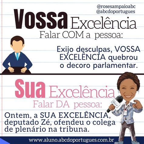 Pin de Viviane Baranowski em Língua Portuguesa Pronomes de tratamento