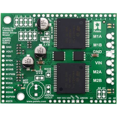 Pololu Dual VNH5019 Motor Driver Shield For Arduino Kamami On Line Store