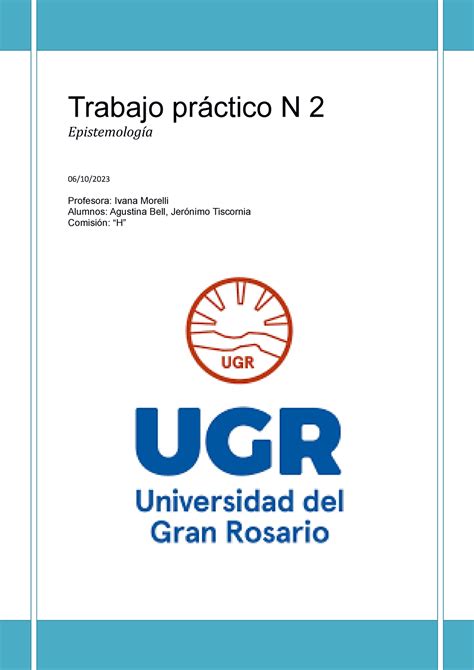 Trabajo práctico N 2episte Autoguardado Trabajo práctico N 2