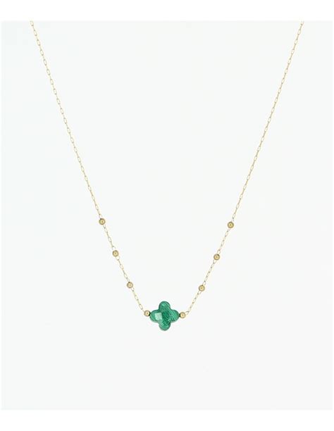 Collier Zag Velasquez acier doré