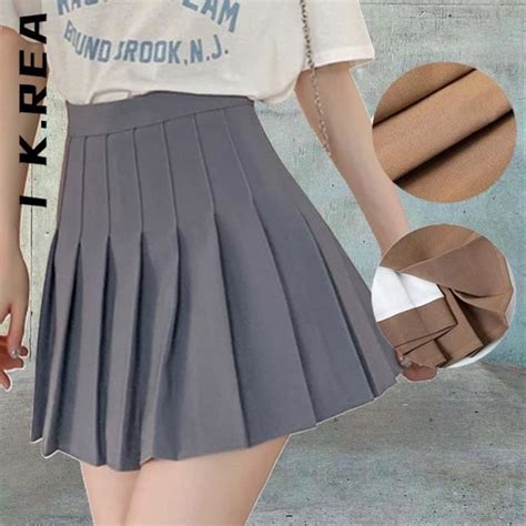 Jupe courte Mini jupes plissées taille haute pour 10CH