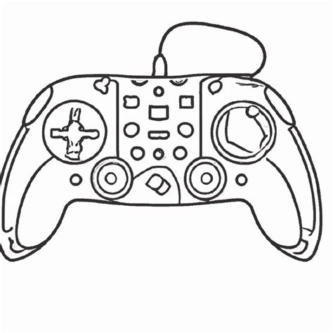 Desenhos De Controle De Videogame Para Imprimir E Colorir Pintar